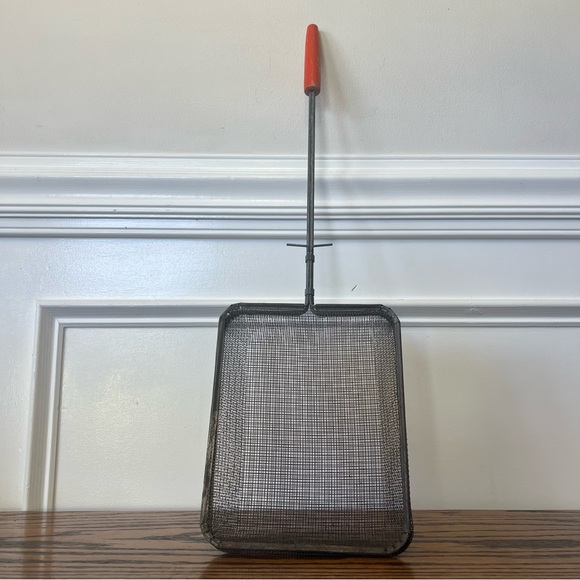 Other | Vintage Campfire Popcorn Maker Mesh Grill Rustic Metal Wood ...
